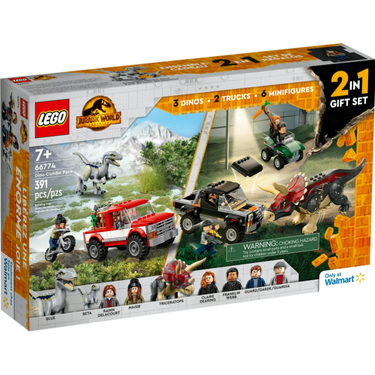 66774 Jurassic World Bundle Pack, 2 in 1 Gift Set (Sets 76946 and 76950 ...