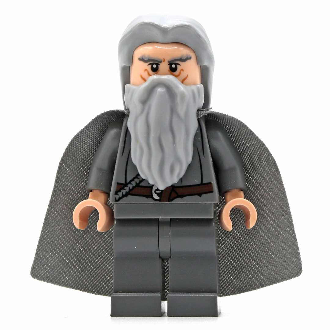 lor073 Gandalf the Grey - Hair and Cape | Wapi Bricks LLC